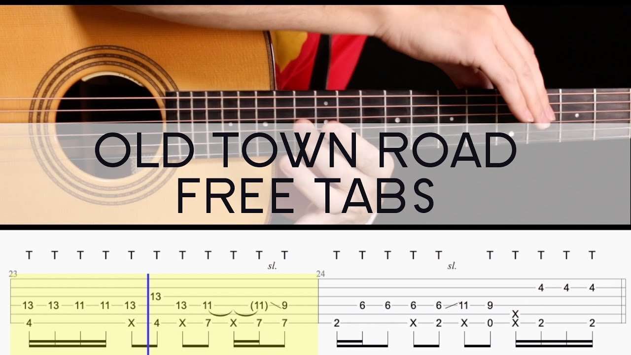 Old Town Road Fingerstyle Guitar Tabs Gareth Evans Utreon